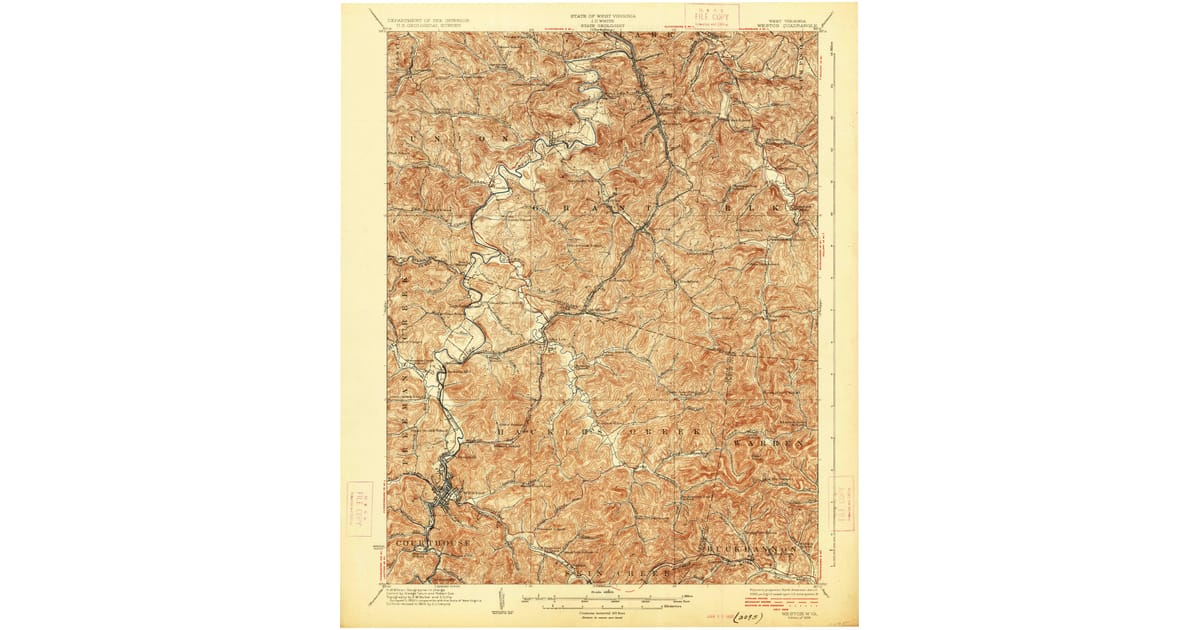 1920s Maps of Sheets Mills, WV | Pastmaps
