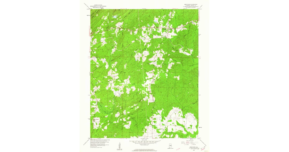 1959 Map of Westover, AL — High-Res | Pastmaps