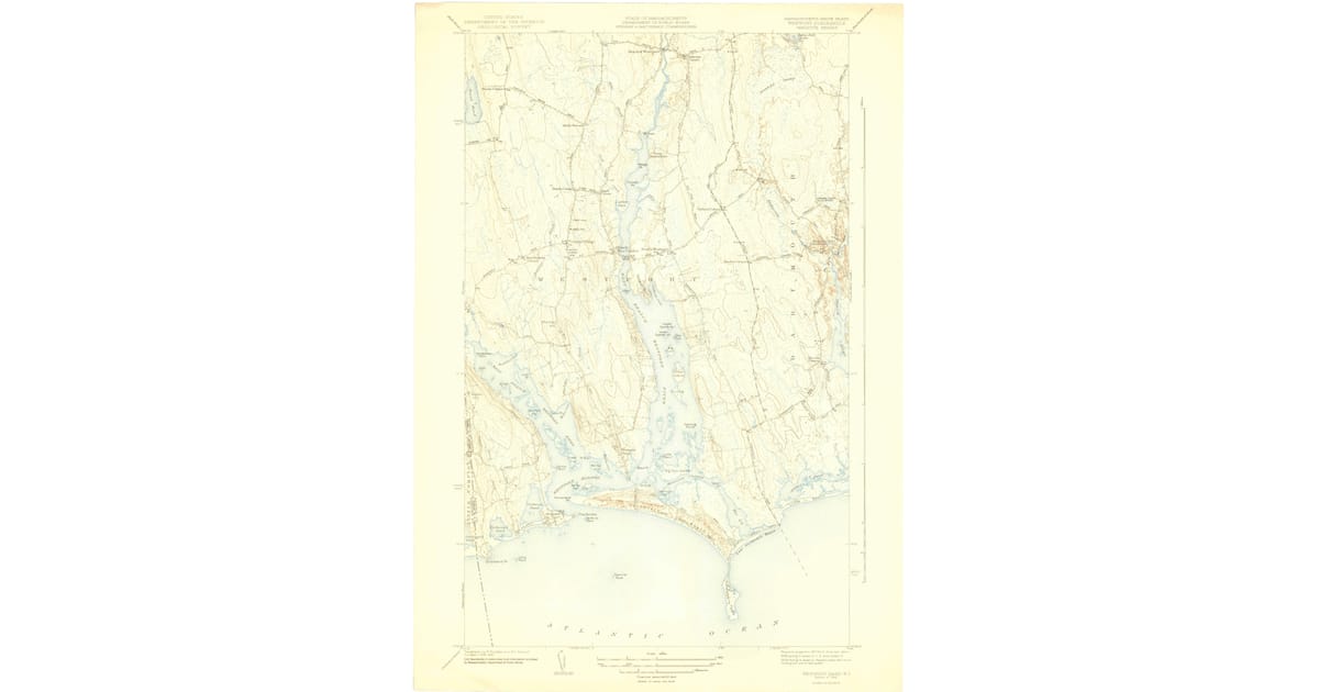 1942 Map of Westport, Massachusetts — High-Res | Pastmaps
