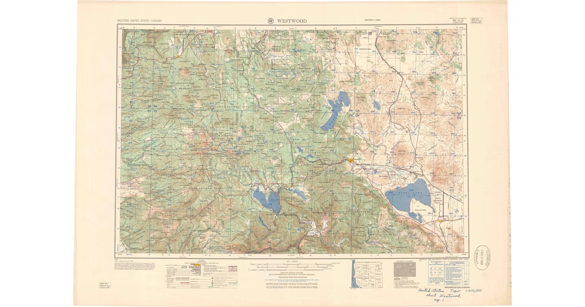 1958 Map of Westwood, CA — High-Res | Pastmaps