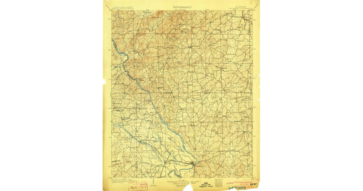 1903 Map of Wetumpka, AL — High-Res | Pastmaps