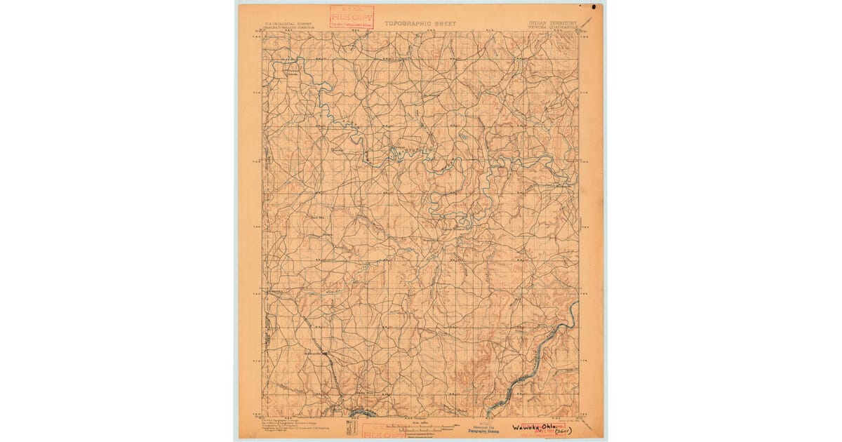 1900 Map of Wewoka, OK — High-Res | Pastmaps