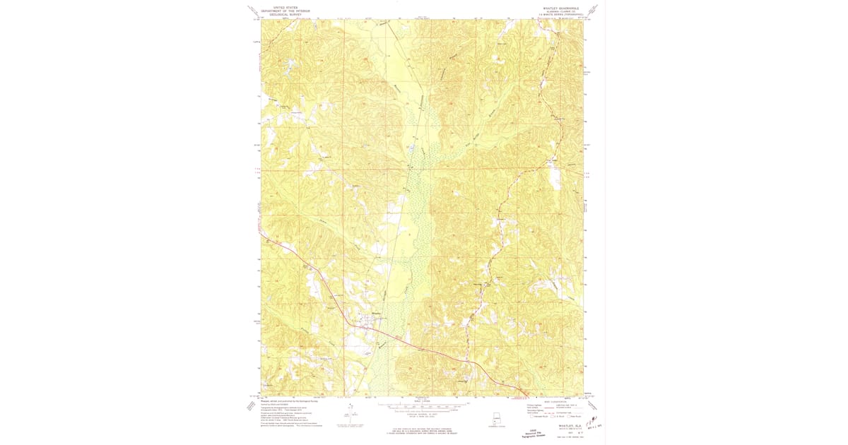 1972 Map of Whatley, AL — High-Res | Pastmaps