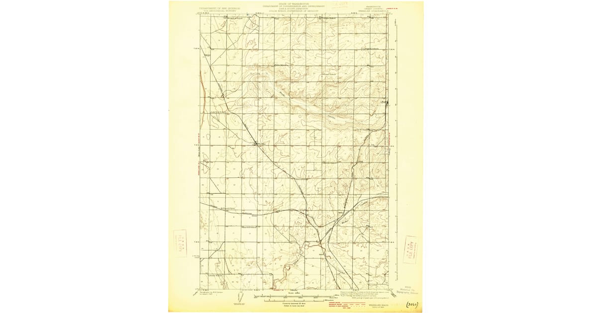 1925 Map of Wheeler, WA — High-Res | Pastmaps