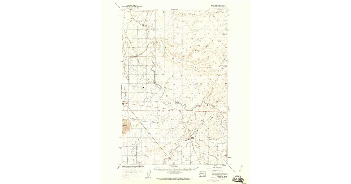 1956 Map of Wheeler, WA — High-Res | Pastmaps