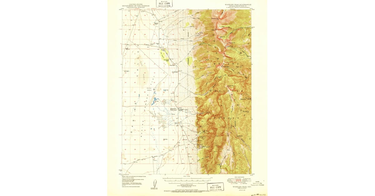 1950s Maps of Shoshone, NV | Pastmaps