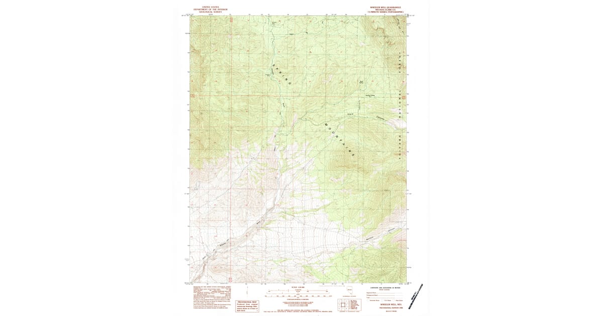 1984 Map of Wheeler Well, Clark County, NV — High-Res | Pastmaps