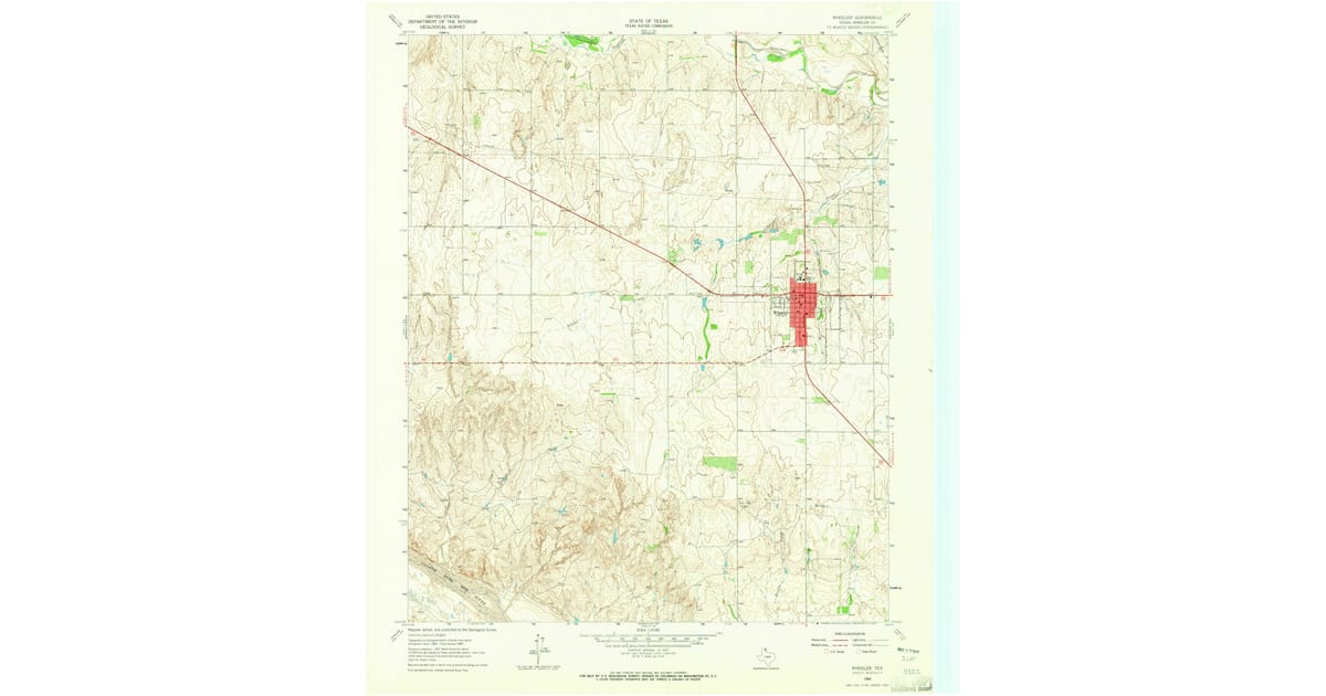 1960s Maps of Wheeler, TX | Pastmaps