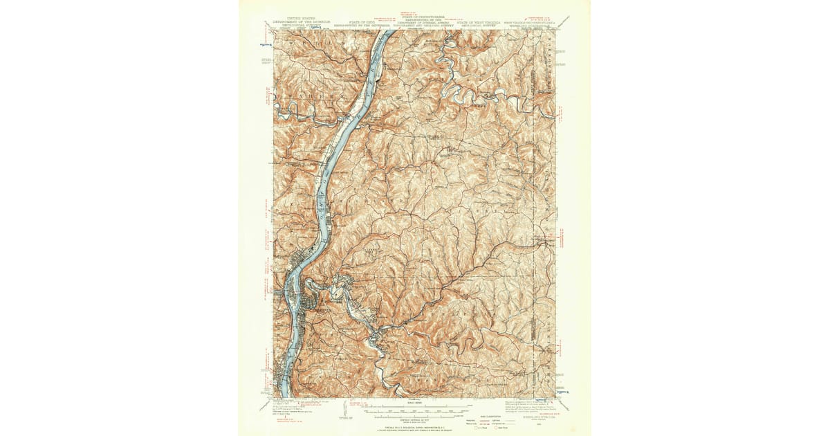 1930s Maps of Glen Run, OH | Pastmaps