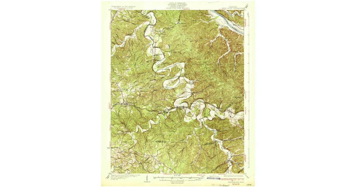 1933 Map of White Bluff, TN — High-Res | Pastmaps