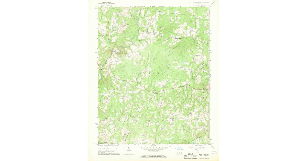 1960s Maps of Teer, NC | Pastmaps