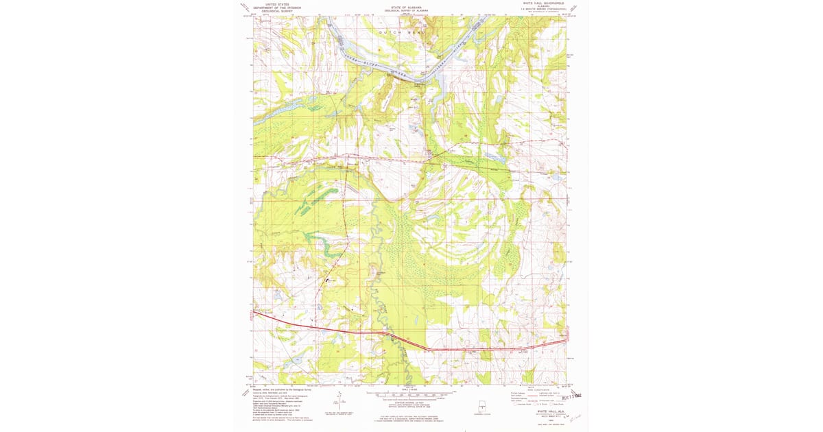 1982 Map of White Hall, AL — High-Res | Pastmaps
