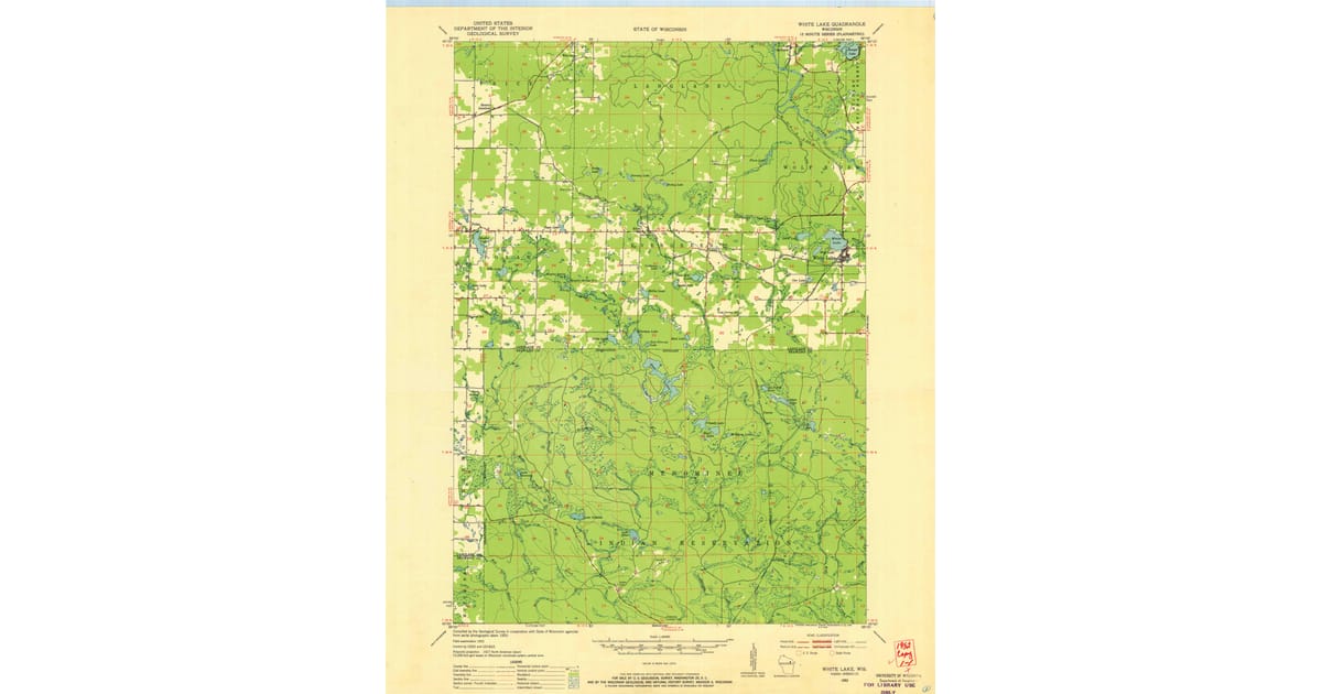 Old Historical Maps of White Lake, WI | Pastmaps