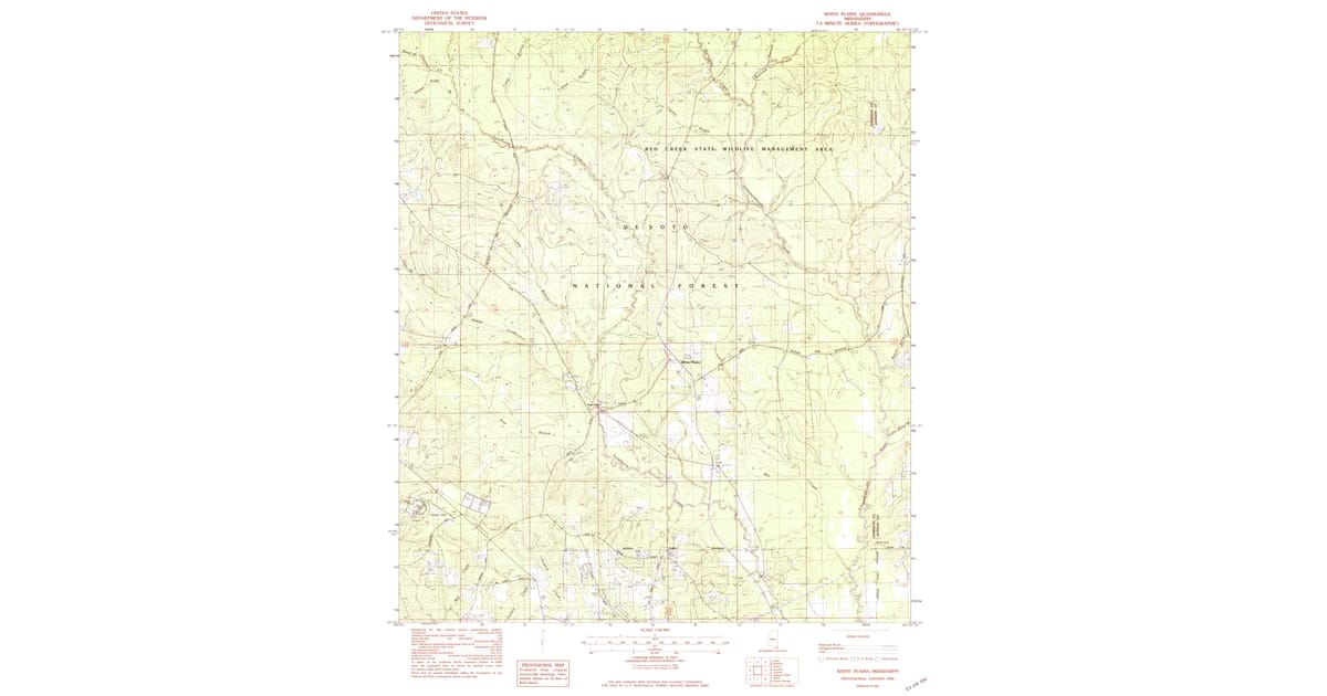 1982 Map of White Plains, Harrison County, MS — High-Res | Pastmaps