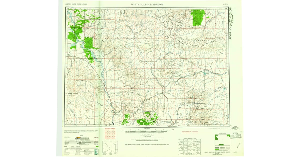 1960s Maps of Yogo Crossing, MT | Pastmaps