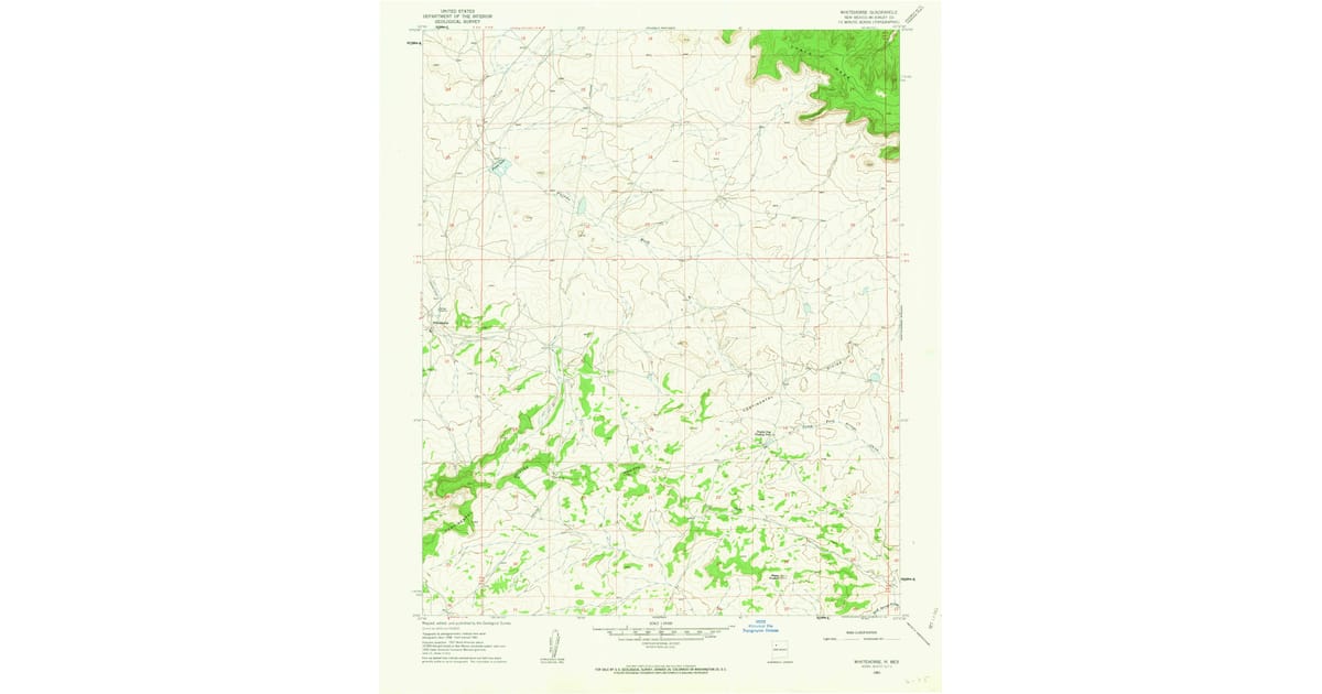 1961 Map of Whitehorse, McKinley County, NM — High-Res | Pastmaps