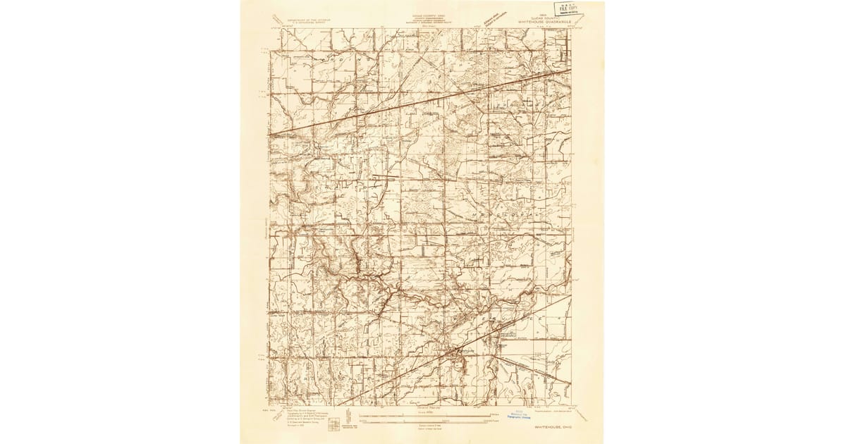 1935 Map of Whitehouse, OH — High-Res | Pastmaps