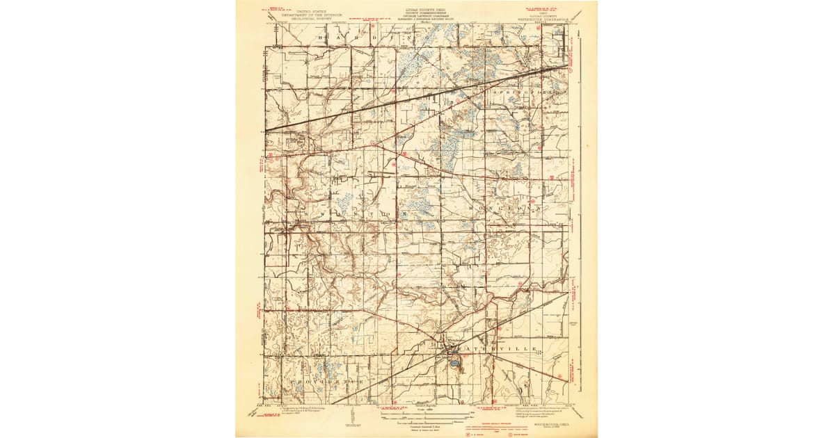 1940 Map of Whitehouse, OH — High-Res | Pastmaps