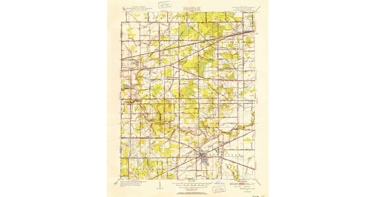 1950s Maps of South Swanton, OH | Pastmaps
