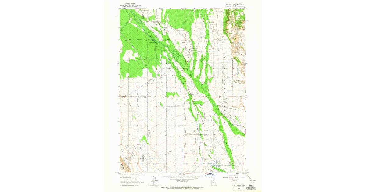 1964 Map of Whiterocks, UT — High-Res | Pastmaps
