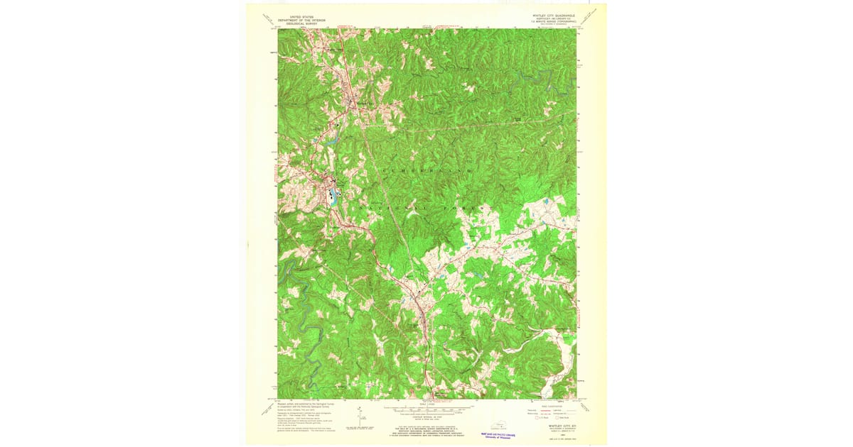 1960s Maps of Pine Knot, KY | Pastmaps