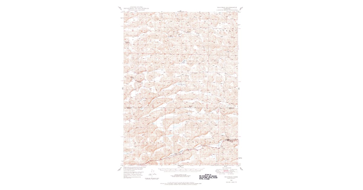 Old Maps of Whitman, NE | Pastmaps
