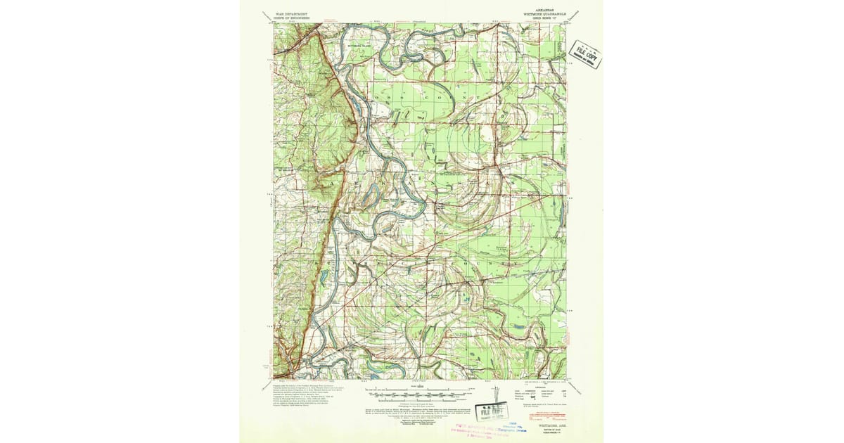 Old Historical Maps of Whitmore, AR | Pastmaps