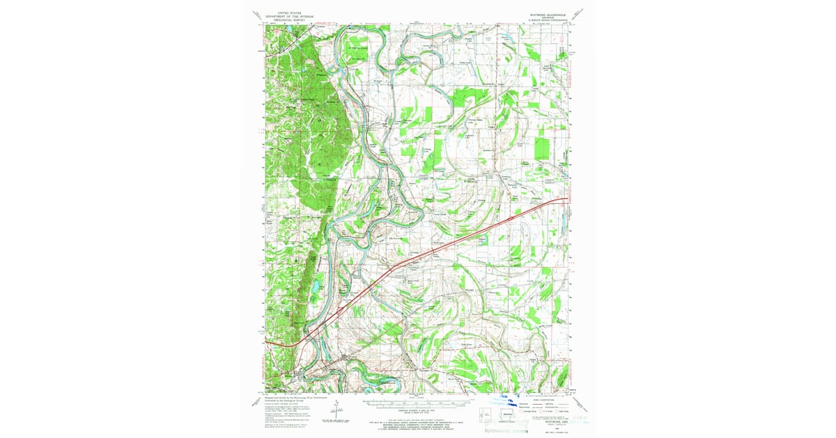 1960 Map of Whitmore, St. Francis County, AR — High-Res | Pastmaps