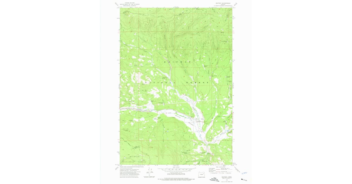 1960s Maps of Baker County, OR | Pastmaps