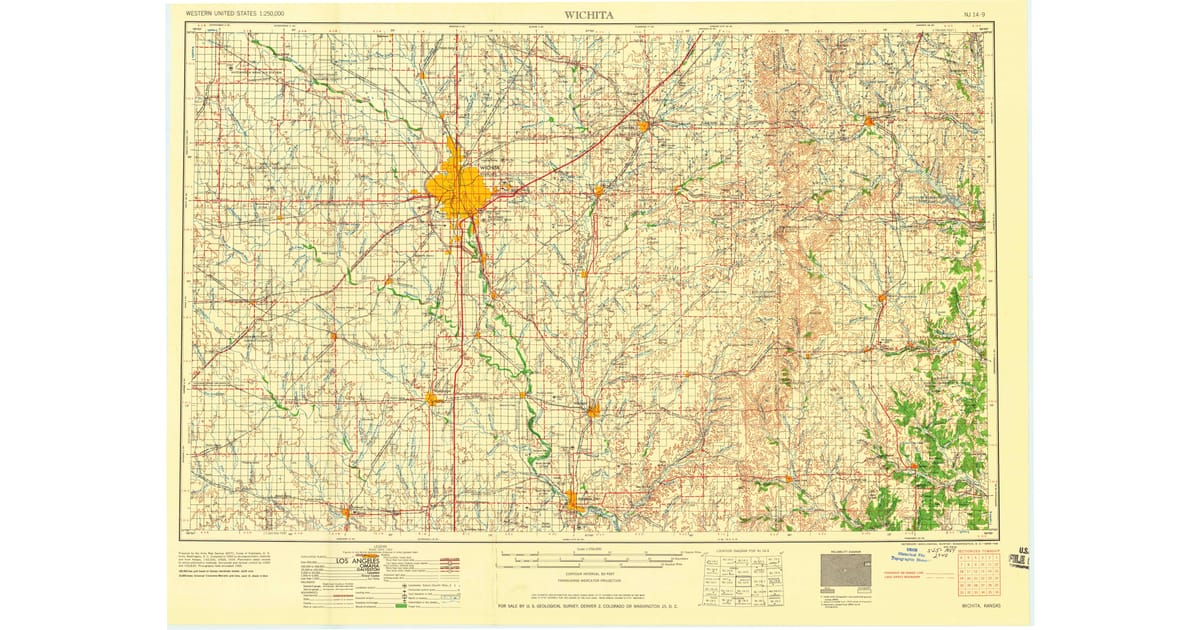 1950s Maps of Meadowview, Wichita | Pastmaps
