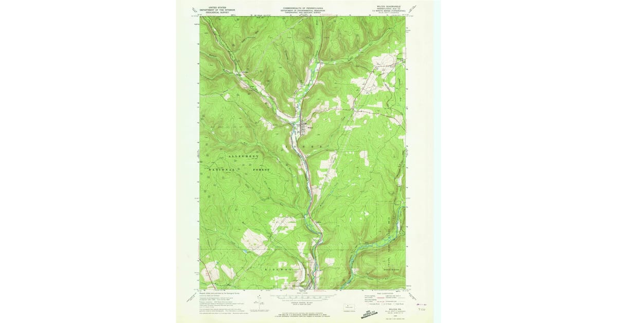 1969 Map of Wilcox, PA — High-Res | Pastmaps