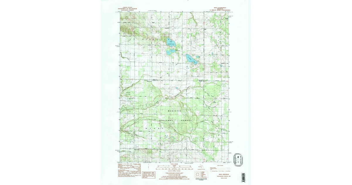 1980s Maps of Eden Township, MI | Pastmaps
