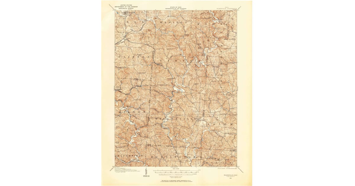 Old Maps of Gallia County, OH for Genealogy | Pastmaps