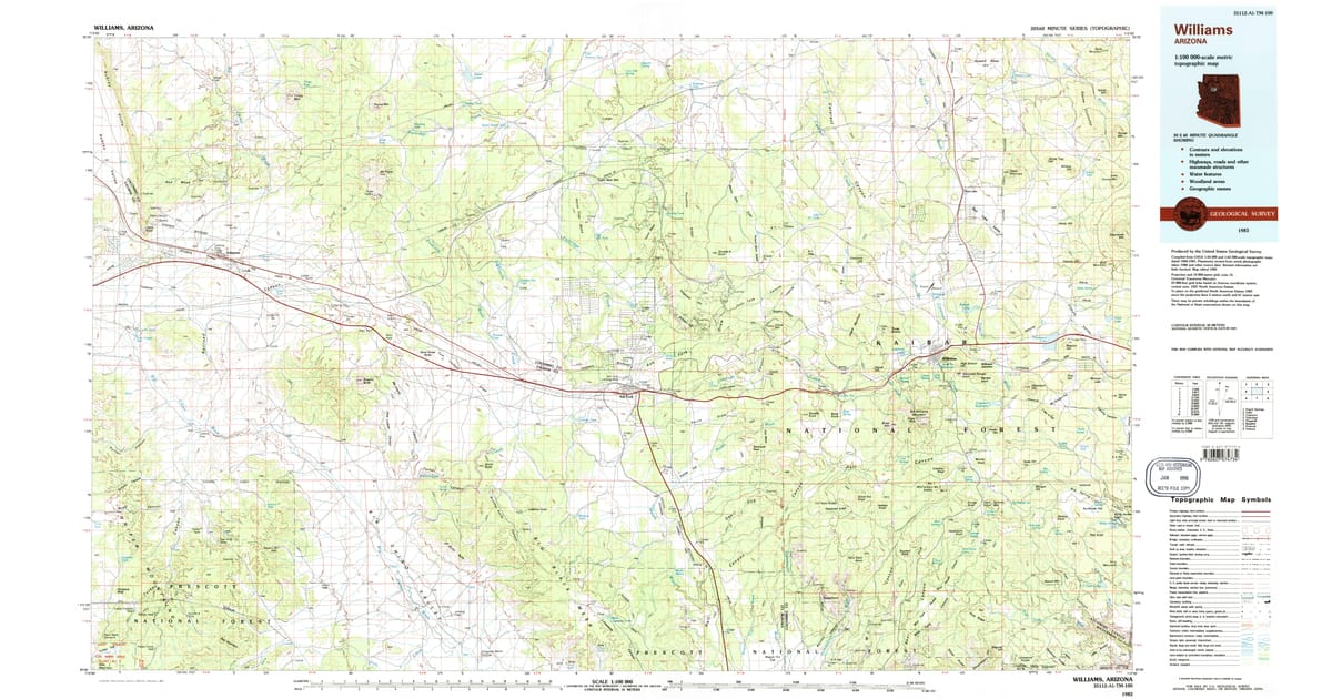 1980s Maps of Red Lake, AZ | Pastmaps