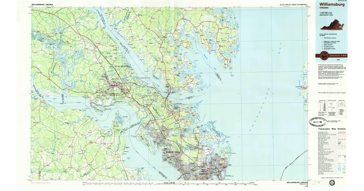 1980s Maps of Port Haywood, VA | Pastmaps