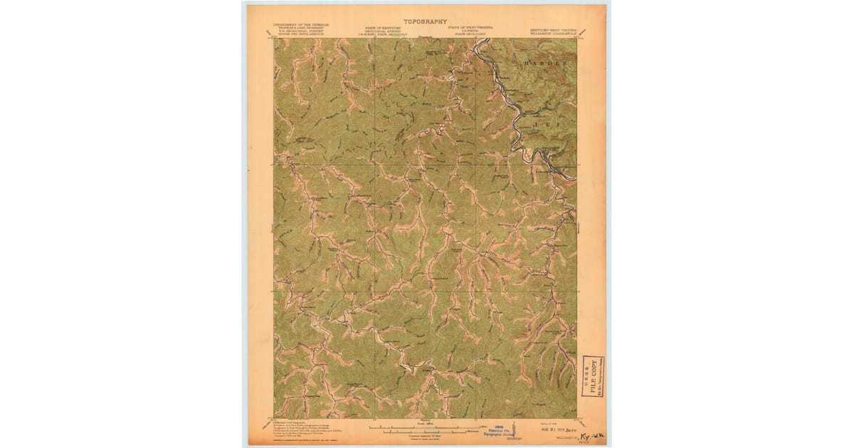 1918 Map of Williamson, WV — High-Res | Pastmaps