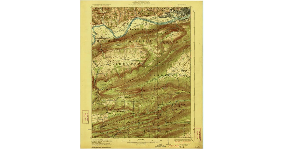 1923 Map of Williamsport, PA — High-Res | Pastmaps
