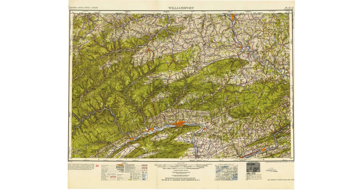 1950s Maps of Towanda, Bradford County | Pastmaps