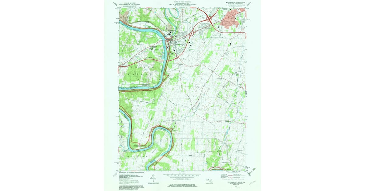 1970s Maps of Potomac Woodlands, MD | Pastmaps