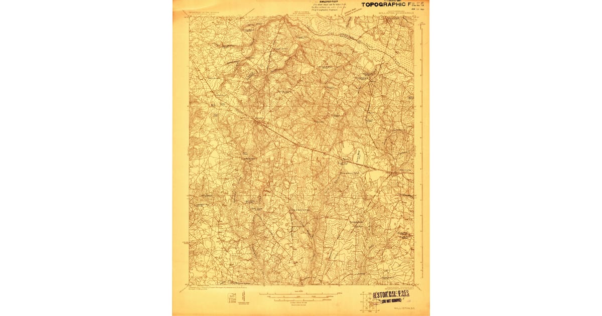 Old Maps of Farrells Mill, SC for Genealogy | Pastmaps