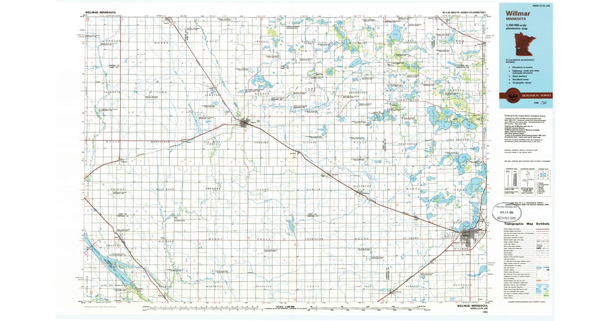 1980s Maps of Pope County, MN | Pastmaps