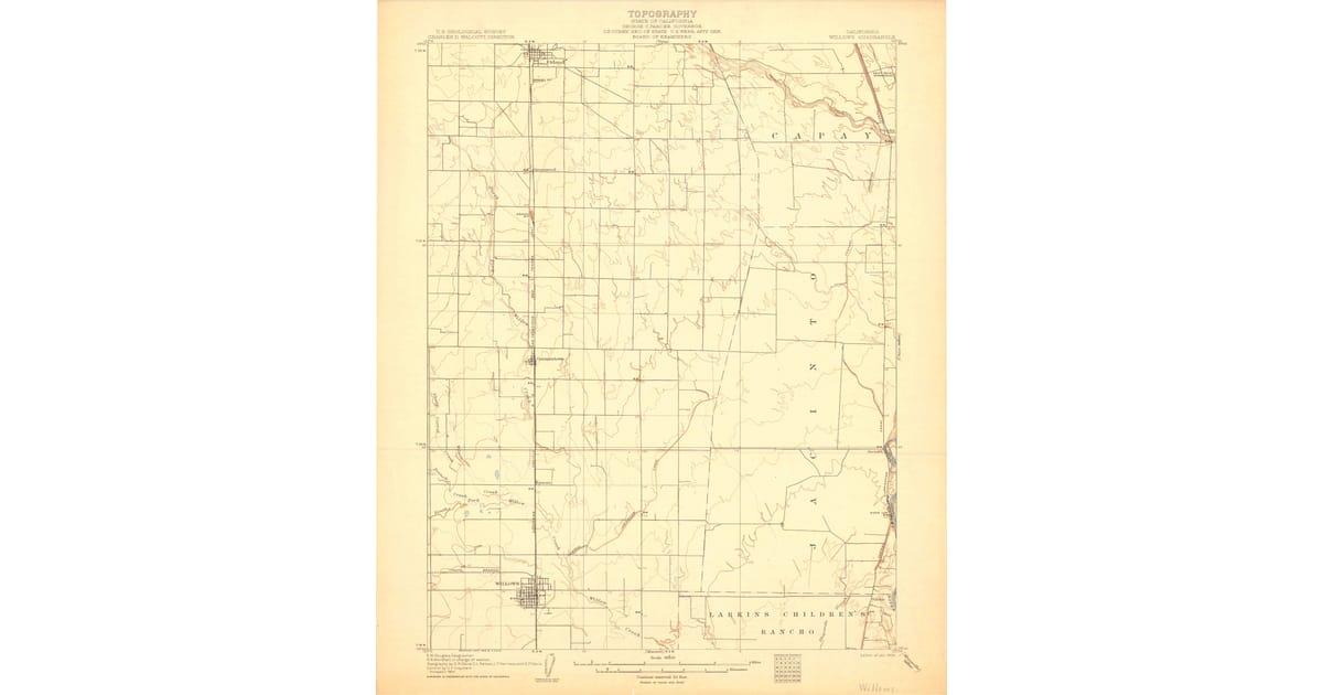 1906 Map of Willows, CA — High-Res | Pastmaps