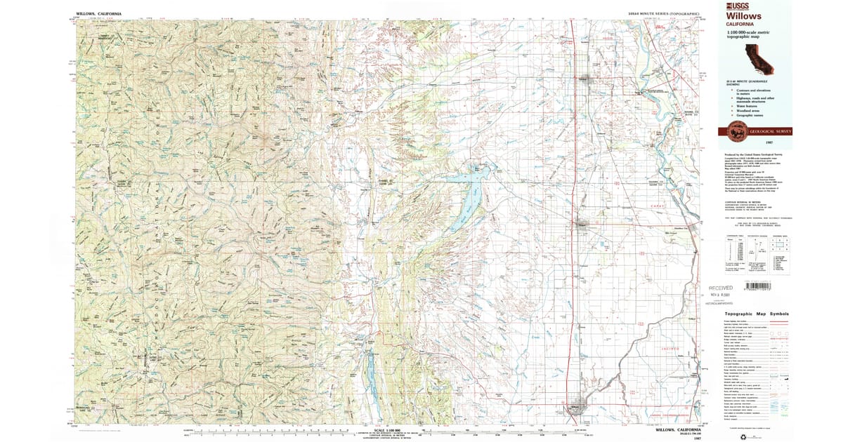 1980s Maps of Corning, CA | Pastmaps