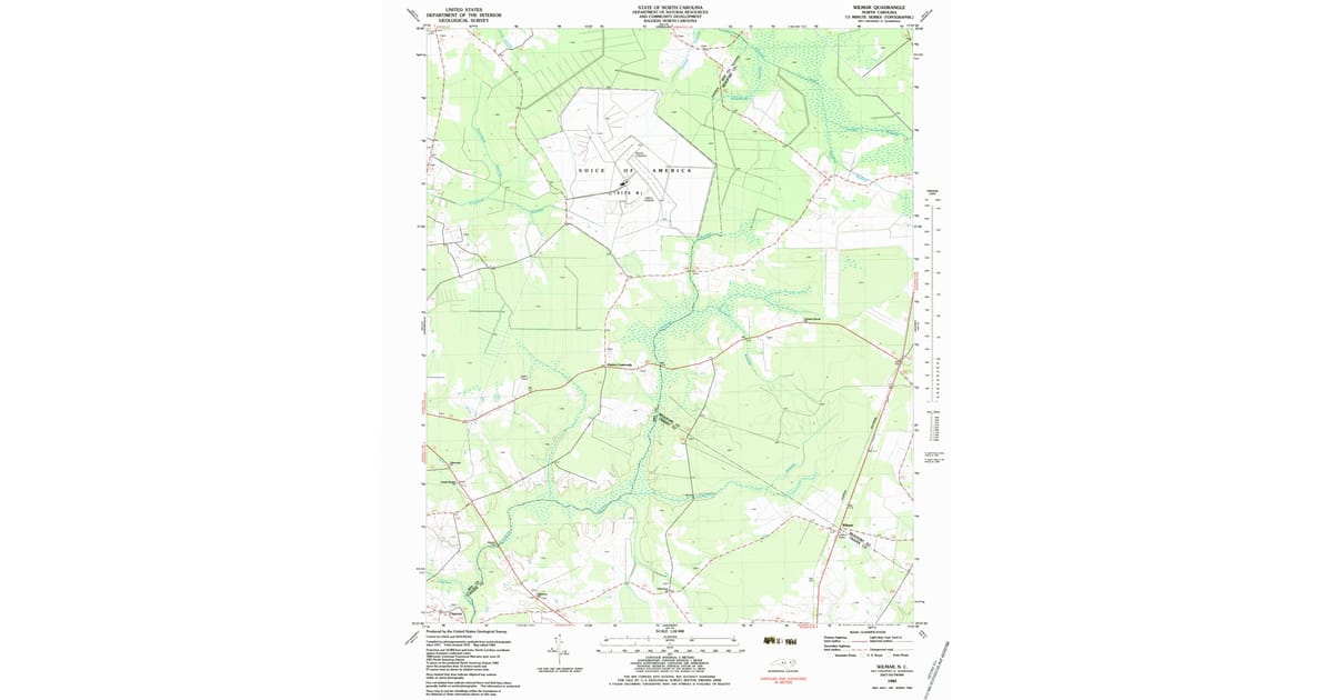 1983 Map of Wilmar, Pitt County, NC — High-Res | Pastmaps