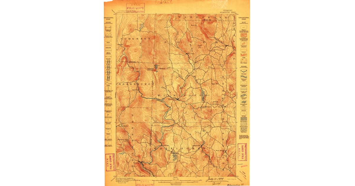 1889 Map of Wilmington, Windham County, VT — High-Res | Pastmaps