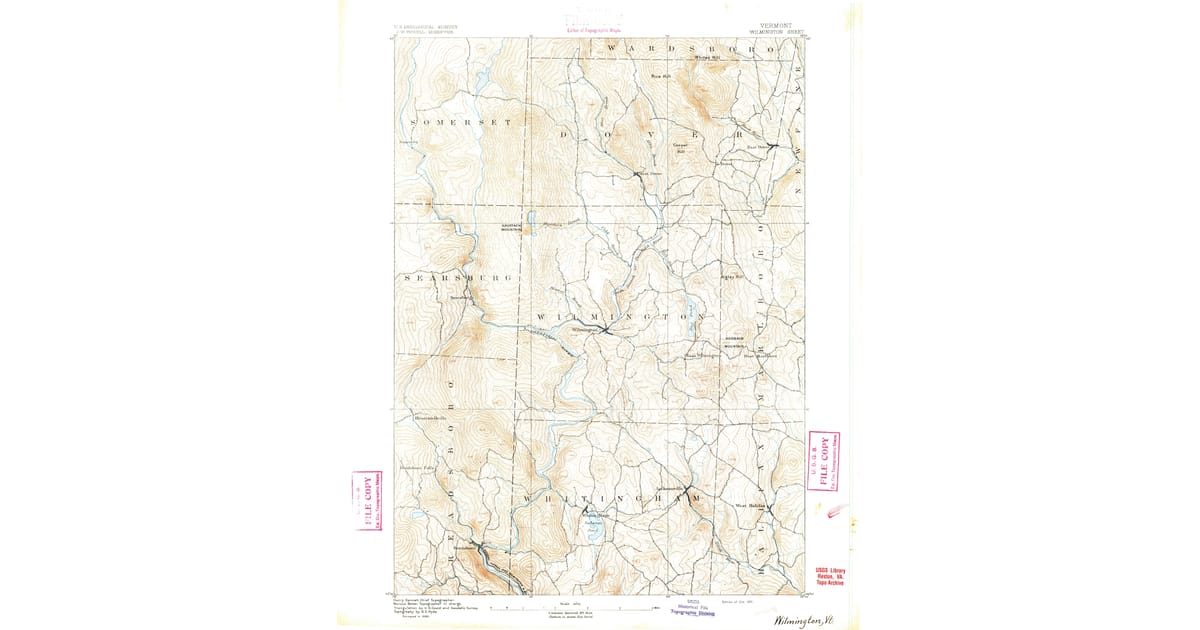 1891 Map of Wilmington, Windham County, VT — High-Res | Pastmaps