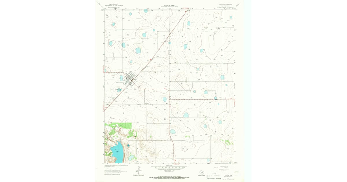 1965 Map of Wilson, TX — High-Res | Pastmaps