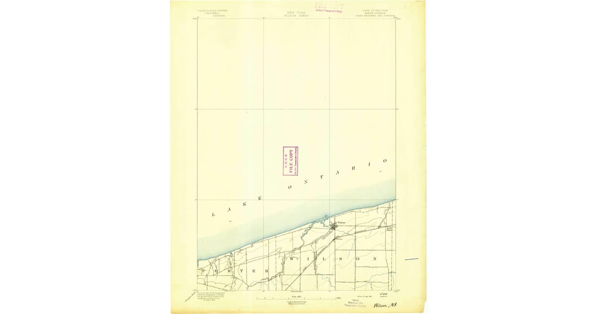 1890s Maps of Wilson, NY | Pastmaps