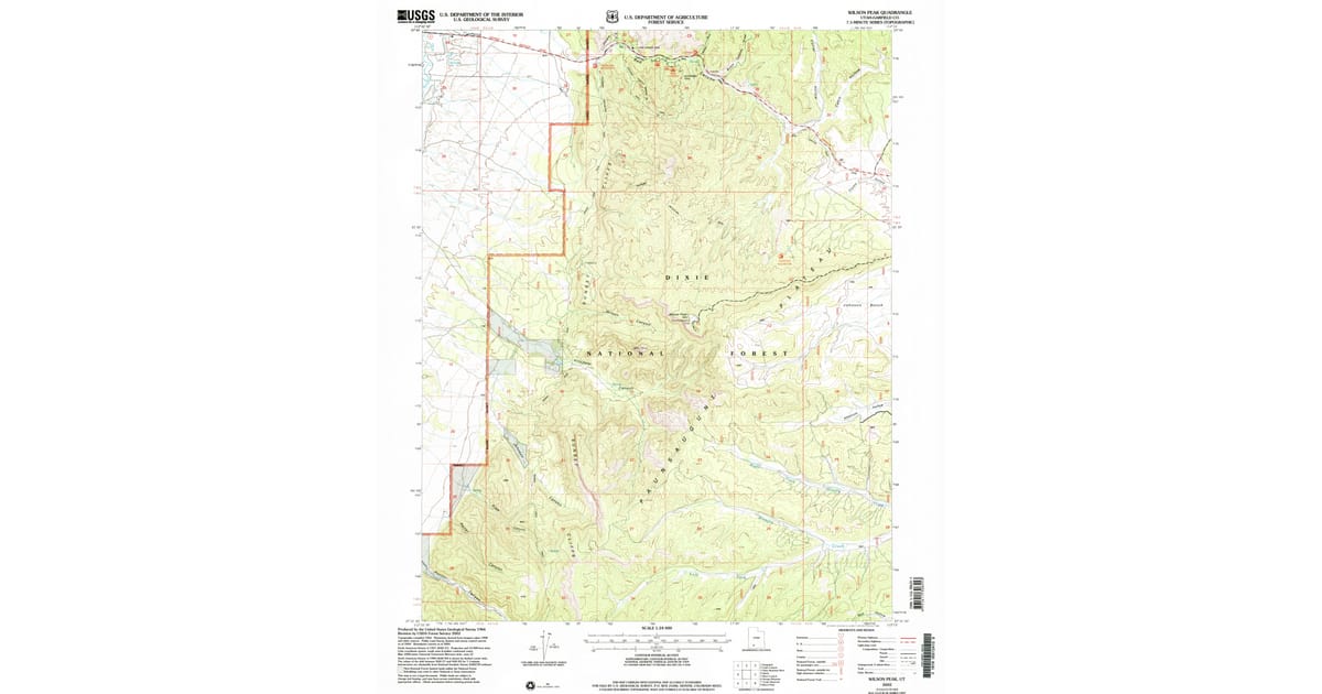2002 Map of Wilson Peak, Garfield County, UT — High-Res | Pastmaps