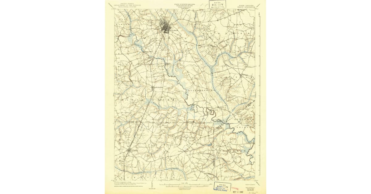 Old Maps of Eastwood, NC for Genealogy | Pastmaps